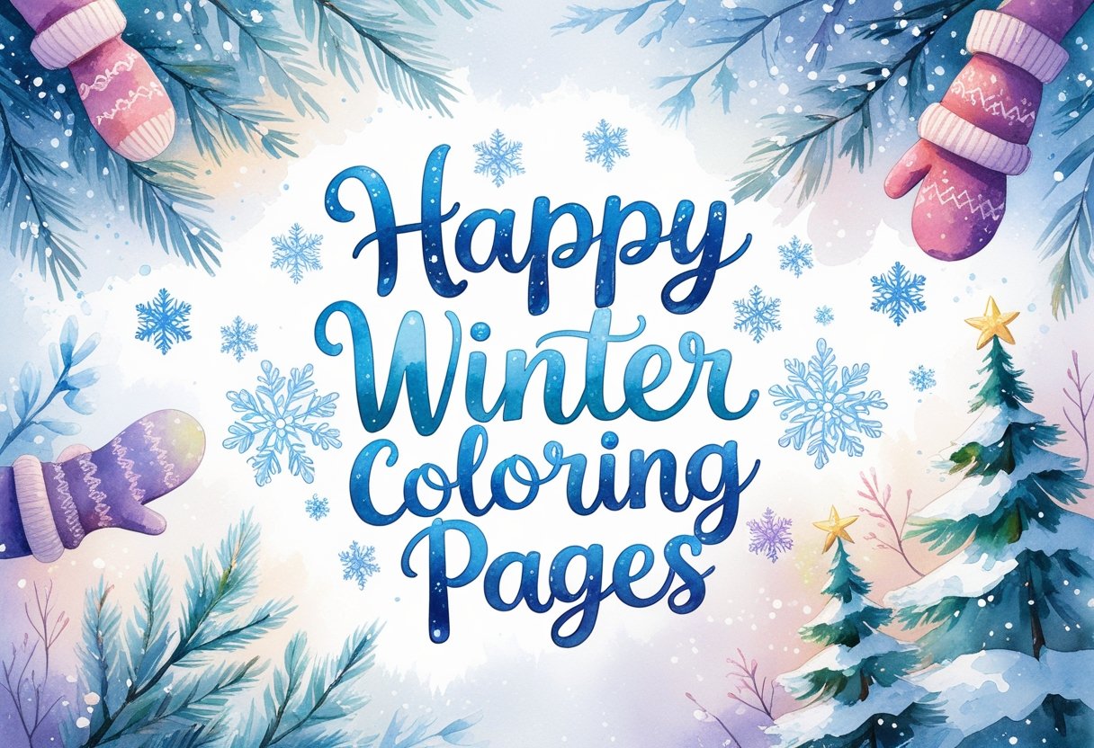 10 Happy Winter Coloring Pages – Free Printable Sheets