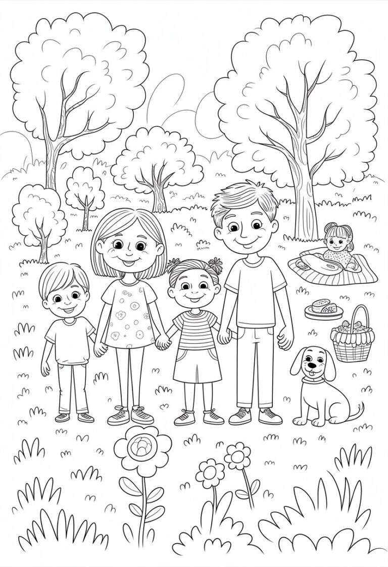13 I Love My Family Coloring Pages Free Printable