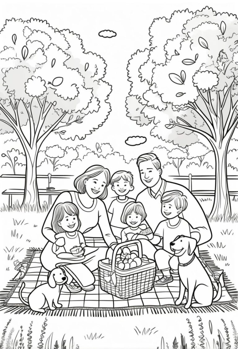 16 Family Coloring Pages Free Printables For Kids And Adults