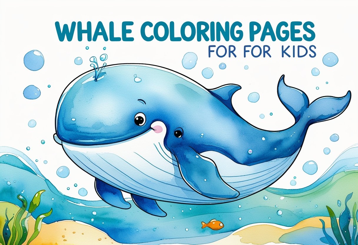 10 Whale Coloring Pages For Kids - Free Sheets