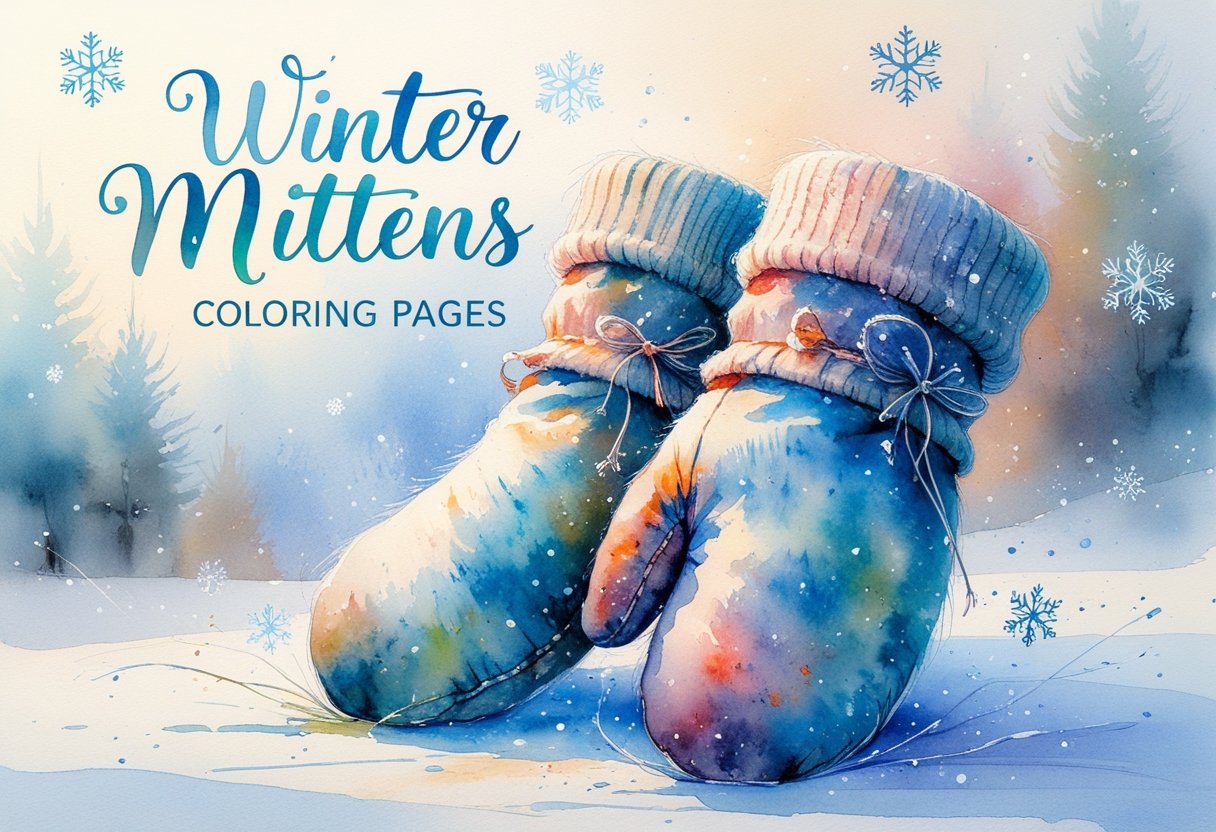 10 Winter Mittens Coloring Pages | Free Printable Pdf Sheets