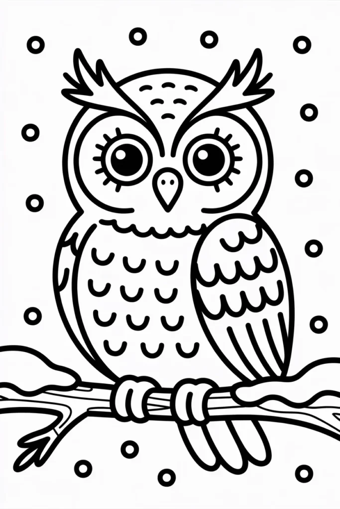 10 Winter Owl Coloring Pages – Free Printable & PDF
