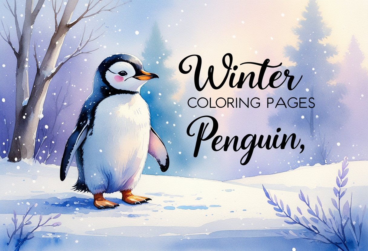 10 Winter Coloring Pages Penguin – Cute Free Printable & PDF