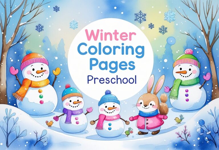 14 Winter Coloring Pages Preschool - Free Printables