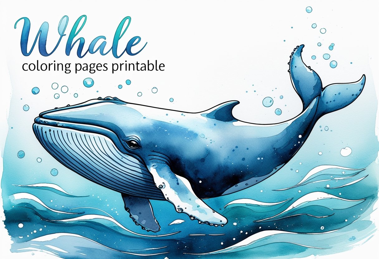 10 Whale Coloring Pages Free PDF Printables