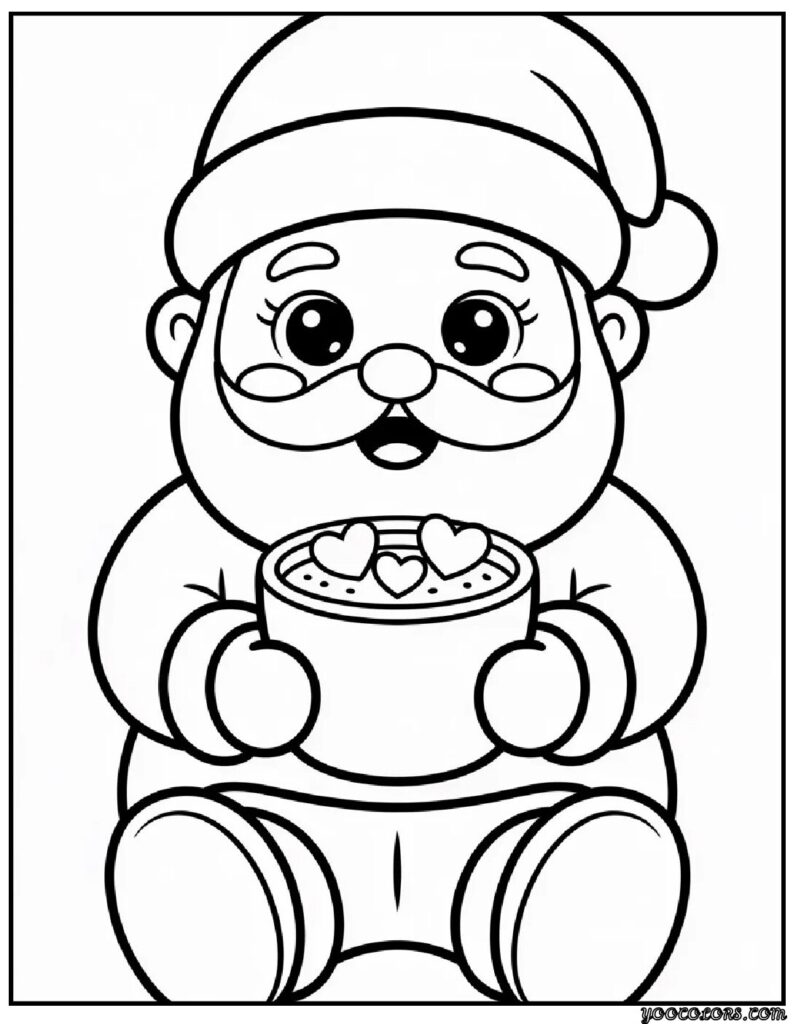 10 Santa Coloring Pages – Free Printable Christmas Sheets
