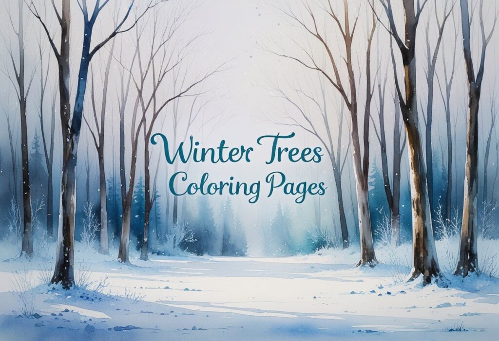10 Winter Trees Coloring Pages – Free Printable Winter