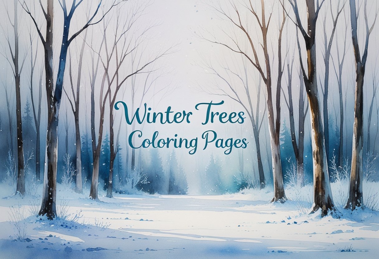 10 Winter Trees Coloring Pages – Free Printable Winter