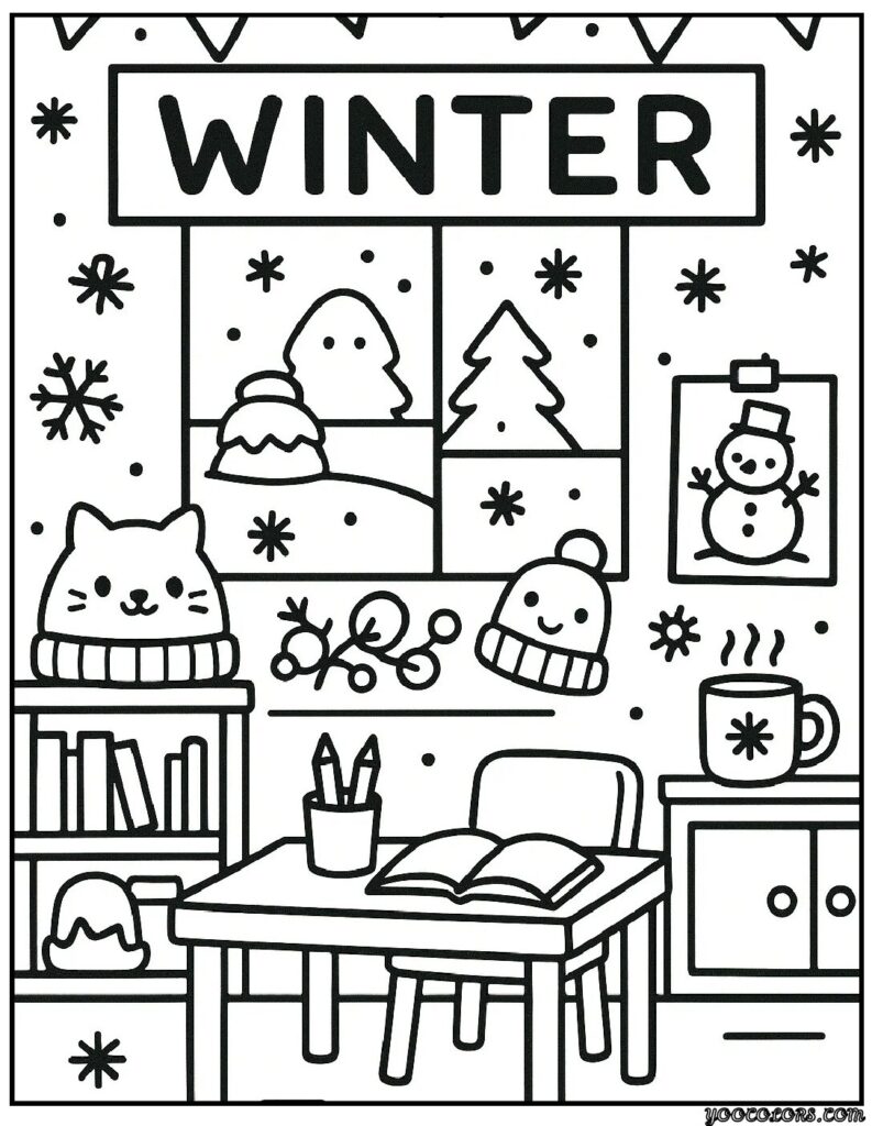 14 Winter Coloring Pages Preschool - Free Printables