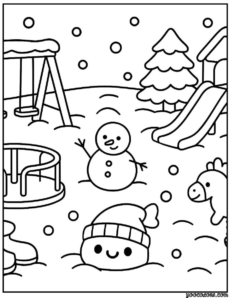 14 Winter Coloring Pages Preschool - Free Printables