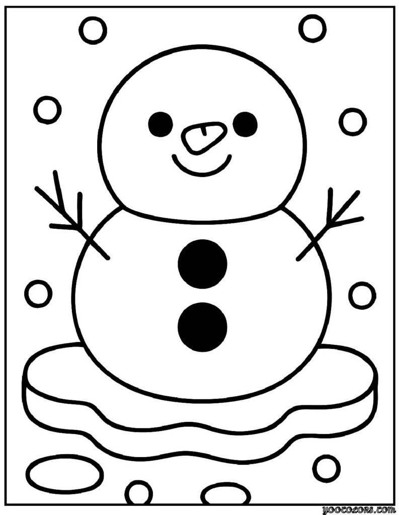 14 Winter Coloring Pages Preschool - Free Printables