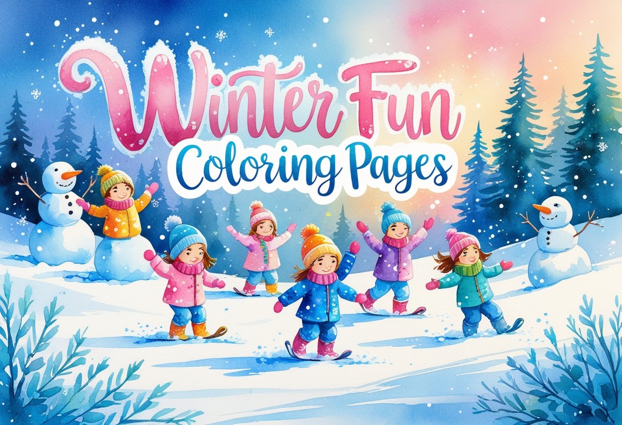 10 Winter Fun Coloring Pages | Free Printable Winter Sheets
