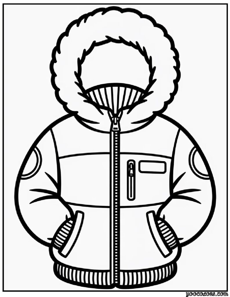 10 Winter Jacket Coloring Pages | Free Printable Sheets