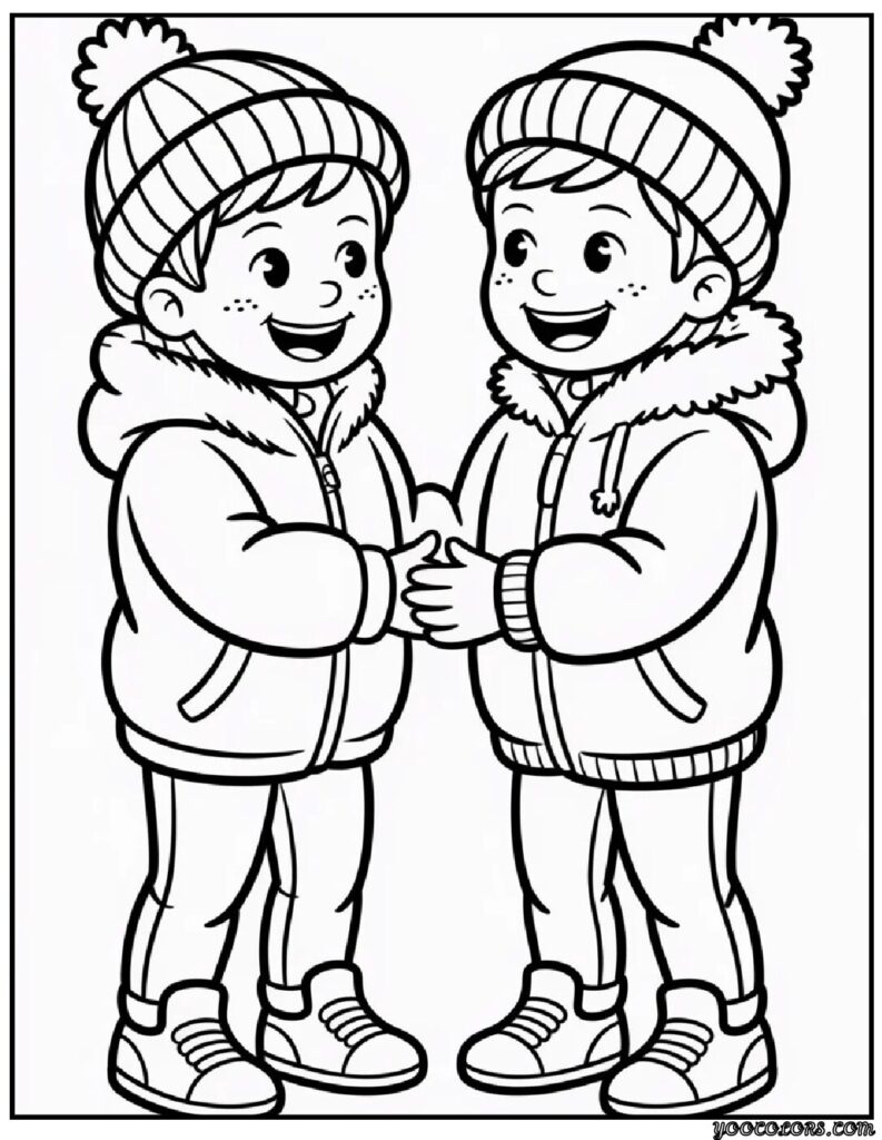 10 Winter Jacket Coloring Pages | Free Printable Sheets