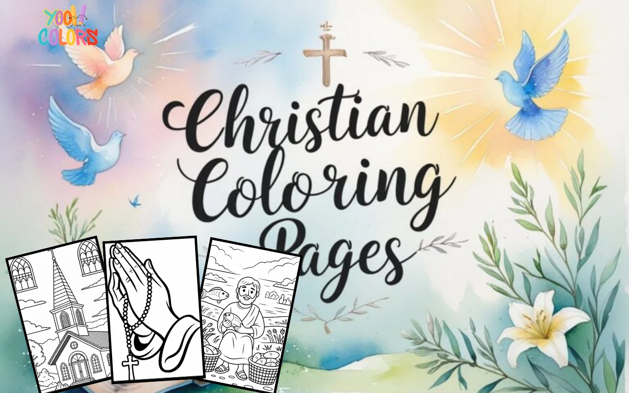 10 Christian Coloring Pages - Free PDF Printable