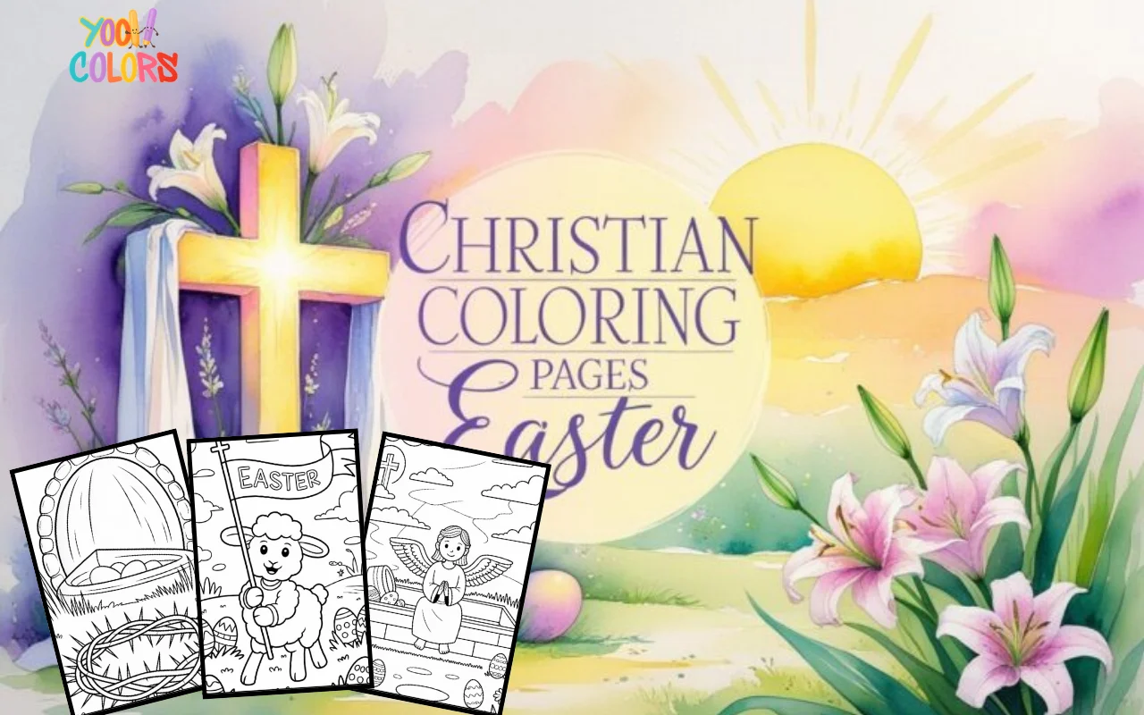 10 Christian Coloring Pages Easter - Free Printable