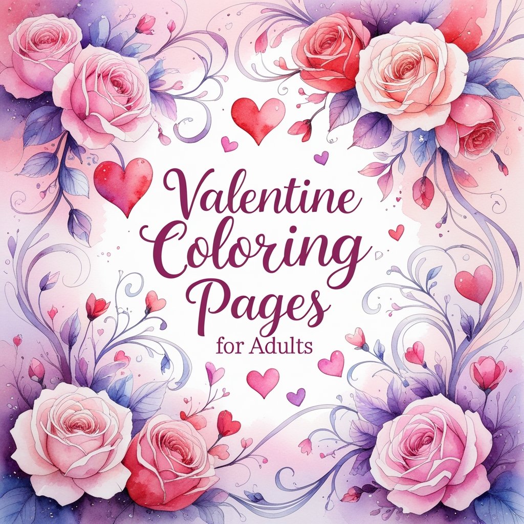 14 Valentine Coloring Pages For Adults – Free Romantic
