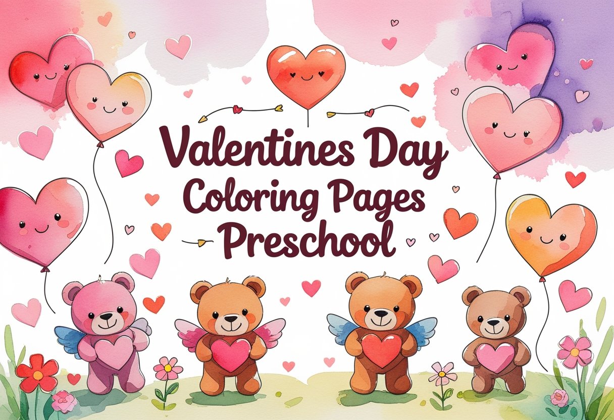 10 Valentines Day Coloring Pages Preschool Free Printable