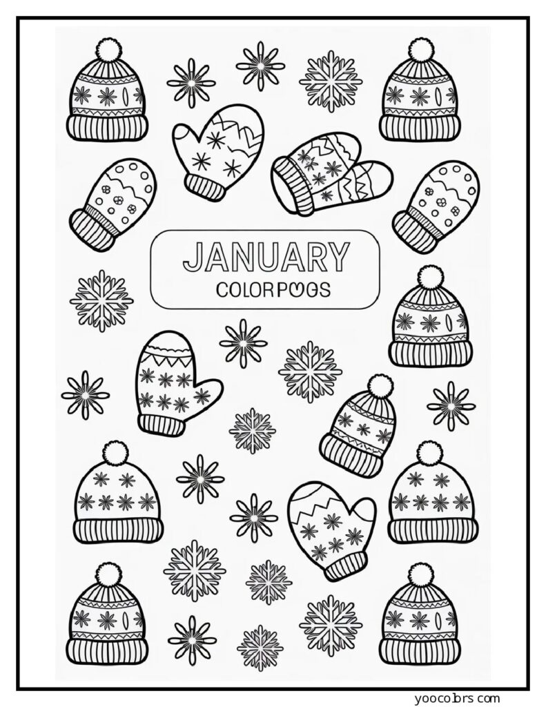22 January Coloring Pages - Free Printables In Winter