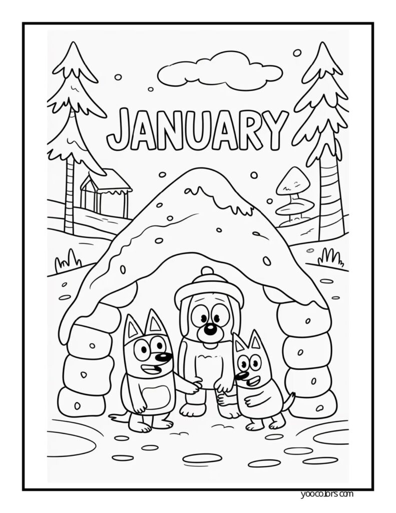 22 January Coloring Pages - Free Printables In Winter