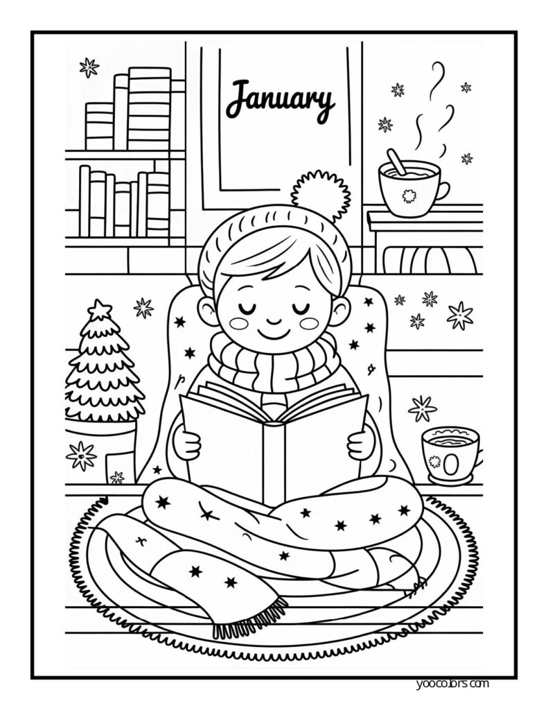 22 January Coloring Pages - Free Printables In Winter