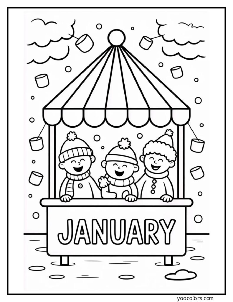 22 January Coloring Pages - Free Printables In Winter