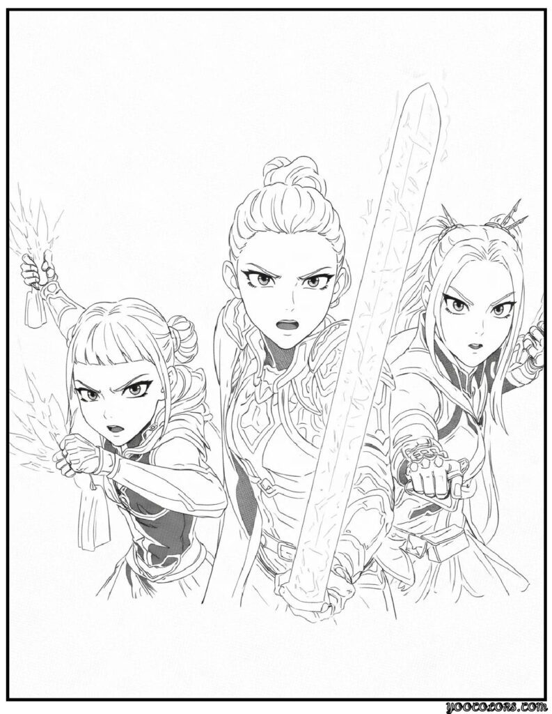 20 K-Pop Demon Hunters Coloring Pages Free | Printable For Fans