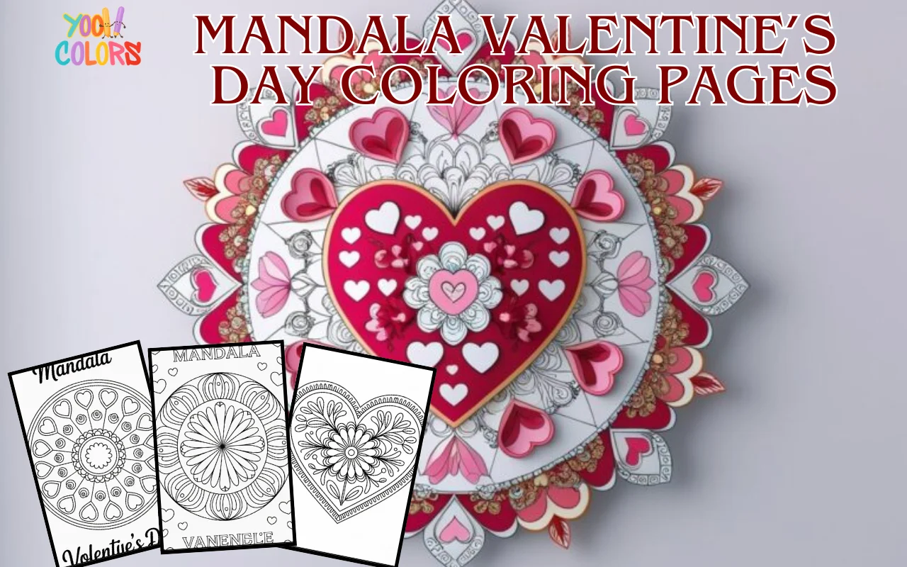 10 Free Mandala Valentines Day Coloring Pages
