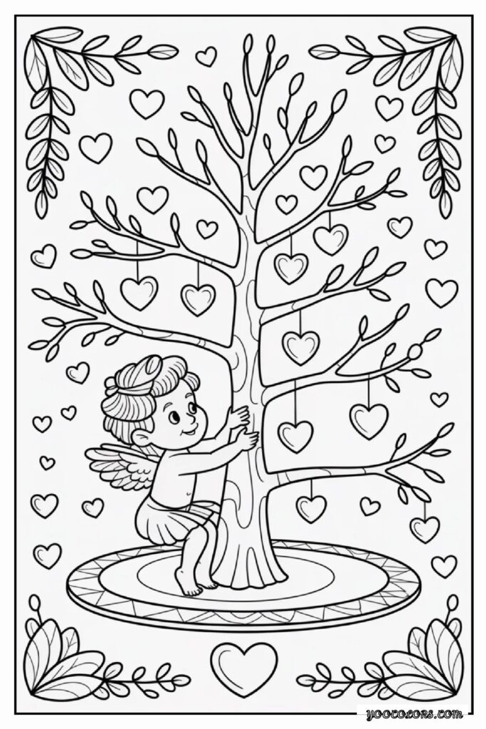 31 Cupid Coloring Pages - Free Printable Valentine Fun