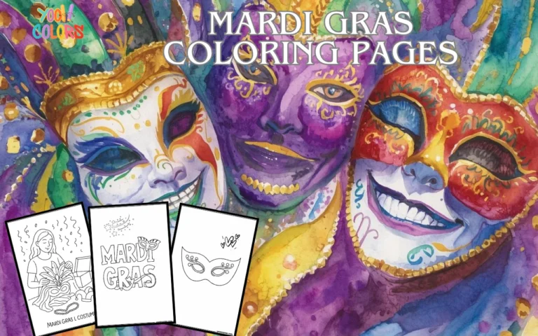 Mardi Gras Coloring Pages