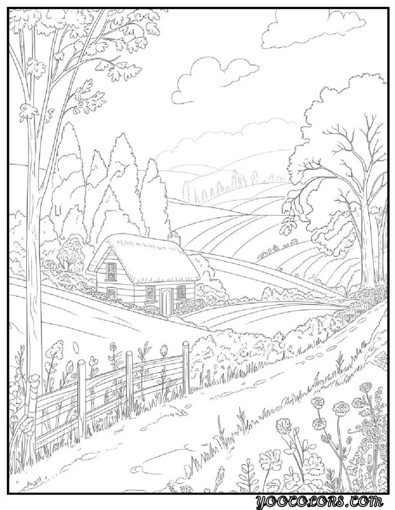 65+ Best Cottagecore Coloring Pages PDF Printables And Png
