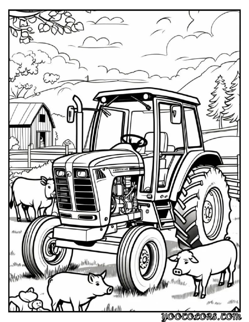 Top 20 Farm Animal Coloring Pages Free Printable PDF