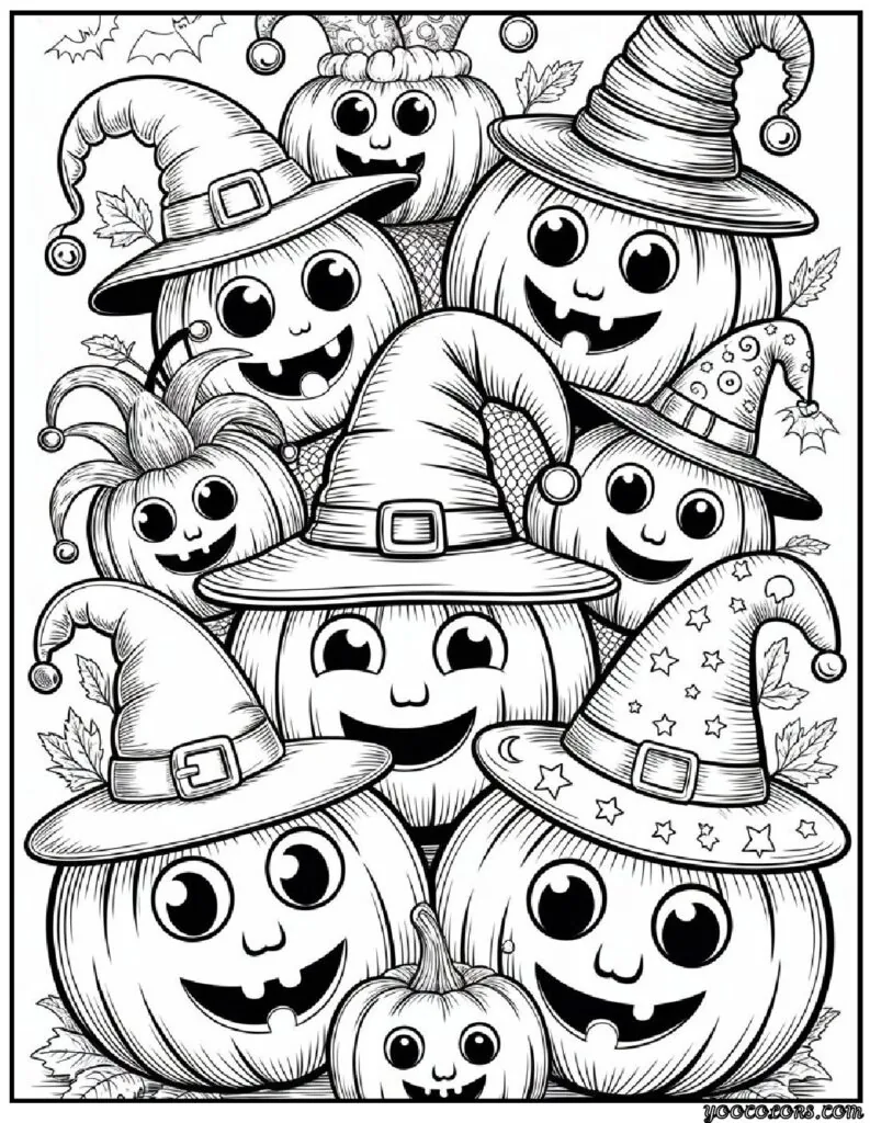 20 Halloween Coloring Pages Cute Free Printables PDF