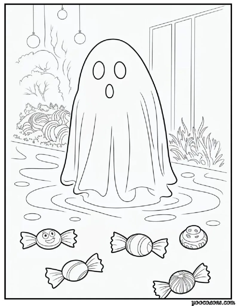20 Free Printable Ghost Coloring Pages For Kids & Adults