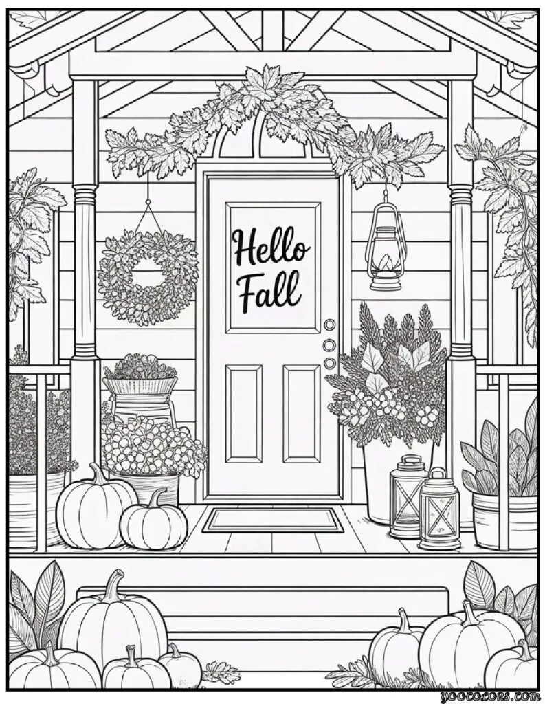 10 Hello Fall Coloring Pages – Free Printable Sheets