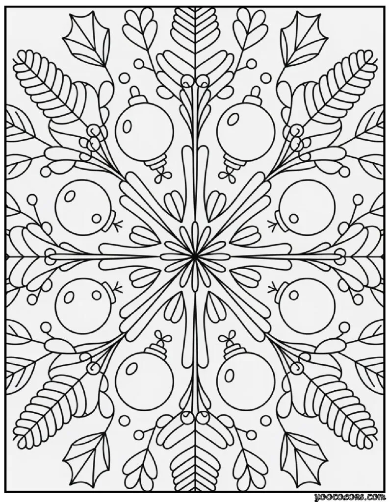 9 Christmas Coloring Pages Detailed Free PDF Printables