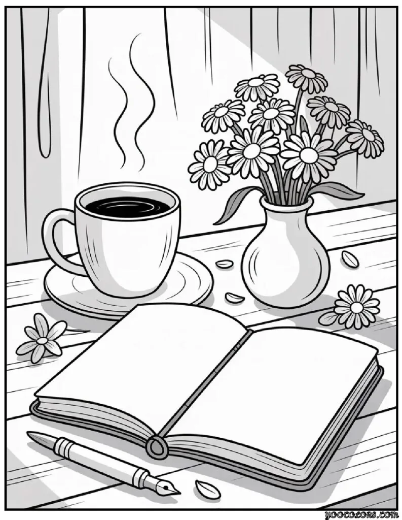 10 Cute Coloring Pages For Adults Easy Free Prints