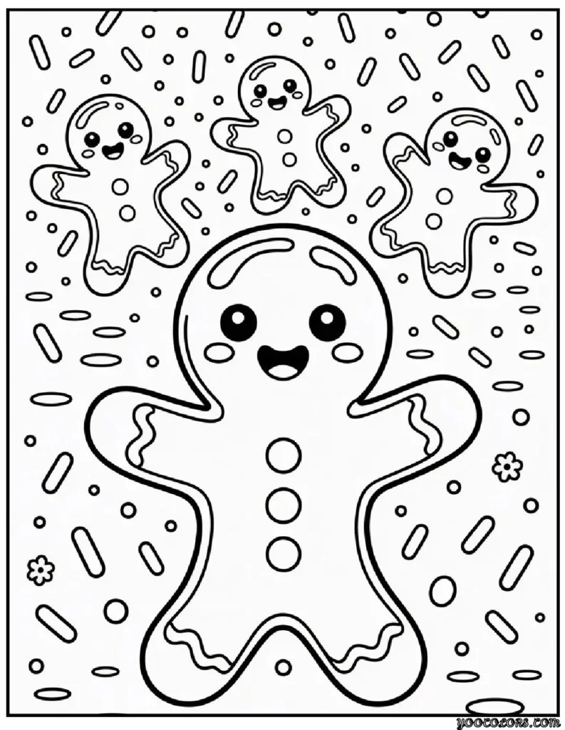 10 Gingerbread Coloring Pages – Free Printable Holiday Sheets