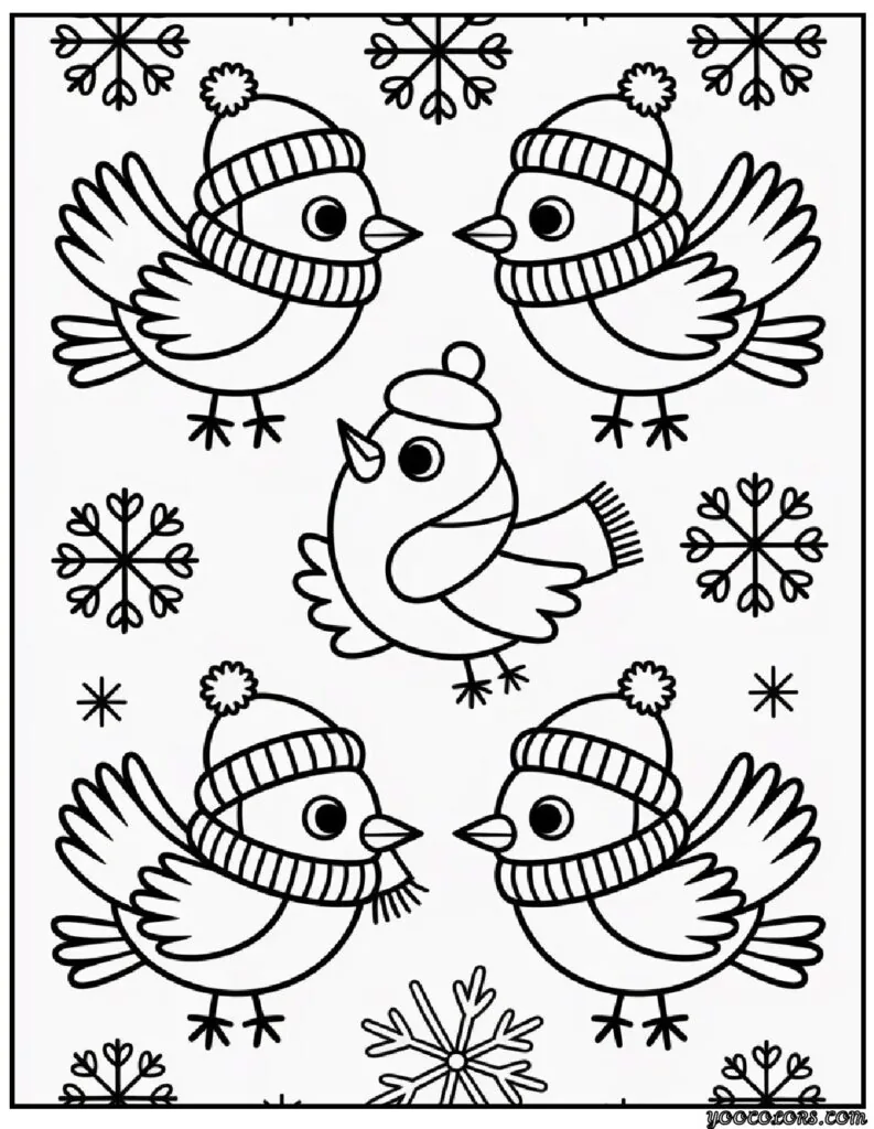 10 Winter Coloring Pages Kindergarten – Free Printable