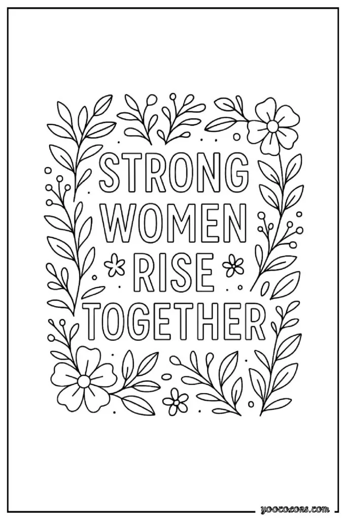 30 Women’s Day Coloring Pages – Free PDF Printables